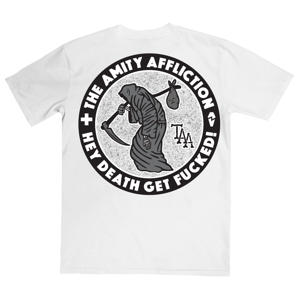 Hey Death - White T-Shirt – The Amity Affliction